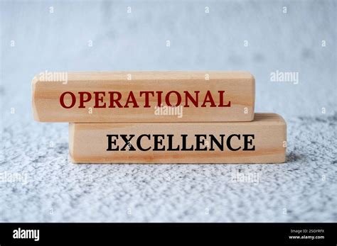 Operational Excellence Text On Wooden Blocks Operational Excellence