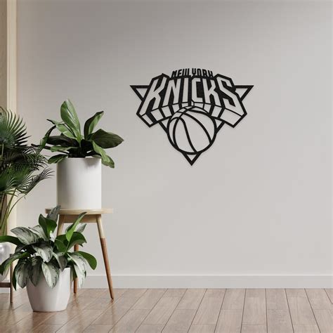 Personalized New York Knicks Logo Sign V2 Nba Basketball Wall Decor