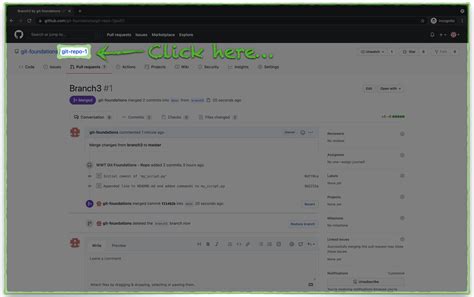 Pull Merge Changes In GitHub Git Foundations Hands On Walktrough