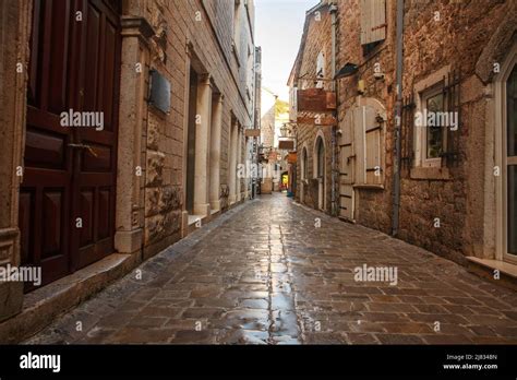 Streets Of The Old Stone City Medieval Mediterranean Architecture