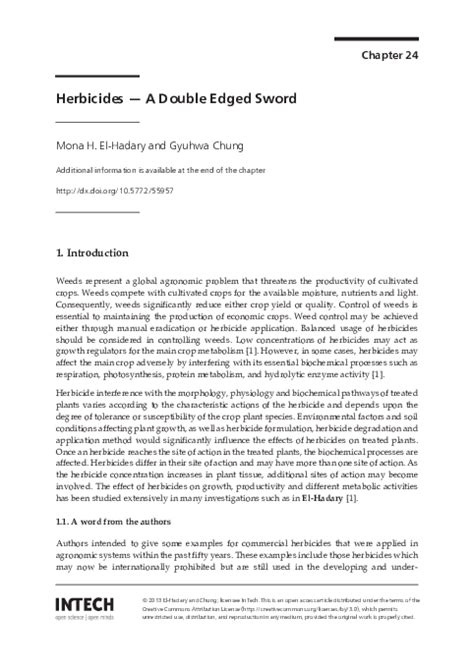 pdf herbicides — a double edged sword