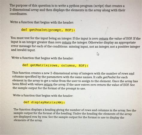 Solved The Purpose Of This Question Is To Write A Python Chegg Com