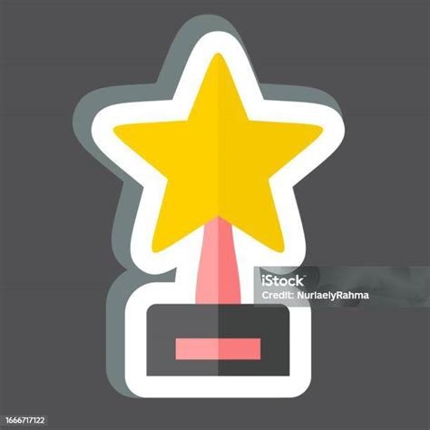 스티커 트로피 1 수상 기호와 관련이 있습니다 심플한 디자인 편집 가능 간단한 그림 0명에 대한 스톡 벡터 아트 및 기타 이미지 0명 Championship 경쟁