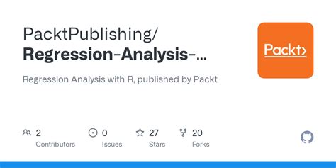 Github Packtpublishingregression Analysis With R Regression