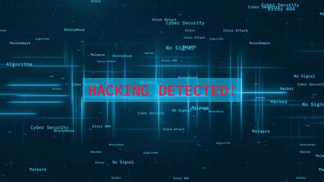 Hacking Detected Cyber Security Alert With Stock Motion Graphics Sbv