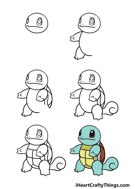 How To Draw Squirtle A Step By Step Guide Pokemon Drawings Easy