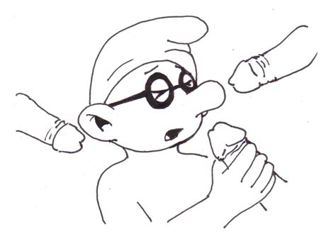 Rule 34 Brainy Smurf Eyes Closed Gay Glasses Group Sex Hat Headwear