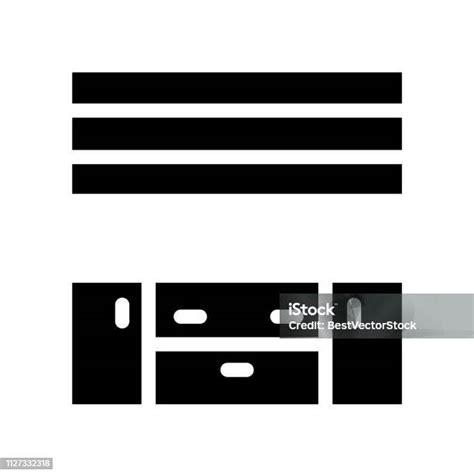 Ikon Kabinet Dapur Konsep Logo Kabinet Dapur Trendi Pada Latar Belakang