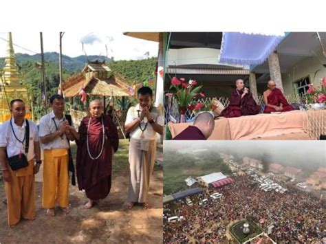 ဒေသခံရာချီကြိုဆိုခဲ့ကြတဲ့ မိုင်းဖုန်းဆရာတော်ကြီးရဲ့ ထီးတော်တင်ဦးဆောင်ပွဲ Myanmarload