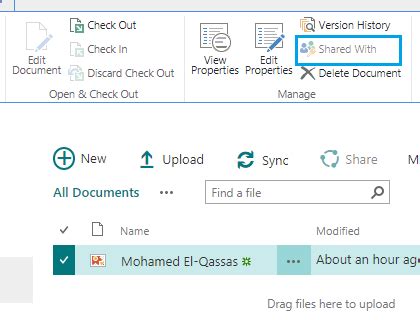 How To Disable Share In Sharepoint Document Library