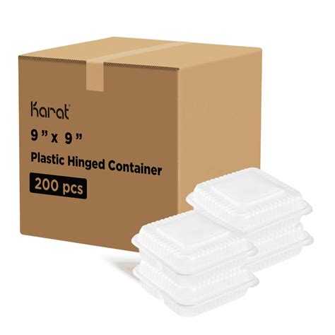 Polypropylene Boxes Hinged Hinged Conductive Plastic Box 7 X 5 X 1