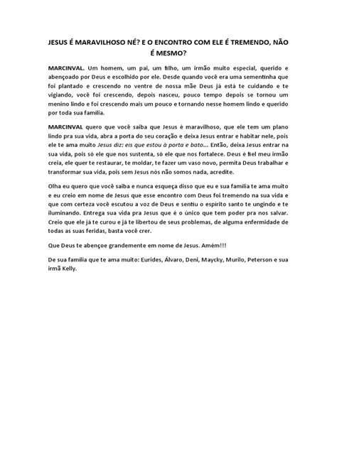 Carta De Deus Para Você Uma Mensagem Emocionante Modelos De Carta