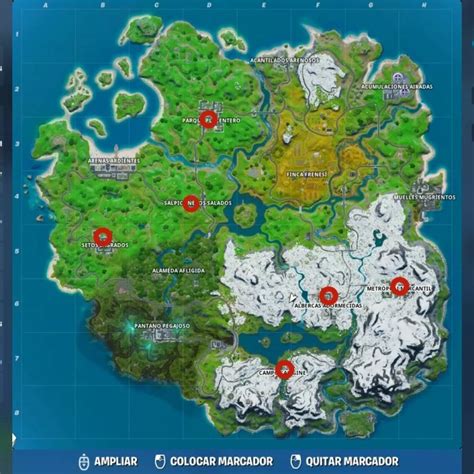 Fortnite Baila Junto A árboles De Navidad En Ubicaciones Con Nombre