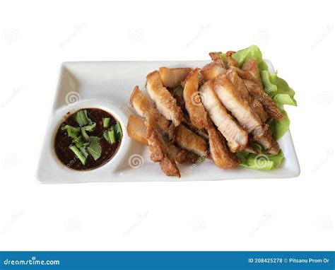 Cerdo Frito Con Salsa De Pescado Foto De Archivo Imagen De Cena Asia