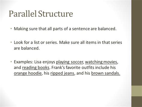 Parallel Sentences 2 9th 12th Grade Flashcard Wayground