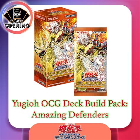 Yugioh Deck Build Pack Amazing Defenders Booster Box Hobbies And Toys