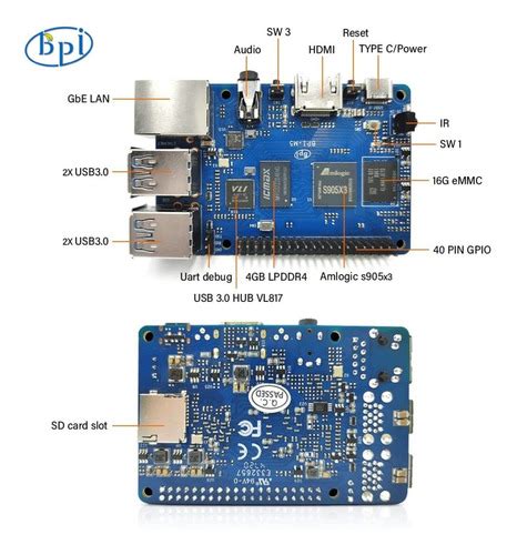 banana pi bpi m5 4gb ram 16gb emmc