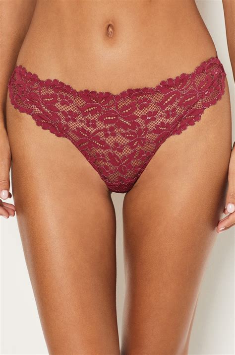 Iridescent Lace Tanga Legende Cuivre Etam