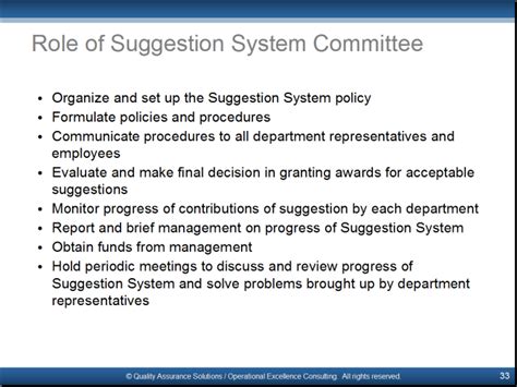 Staff Suggestion System