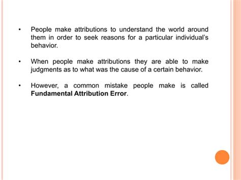 Social Perception And Attribution Ppt