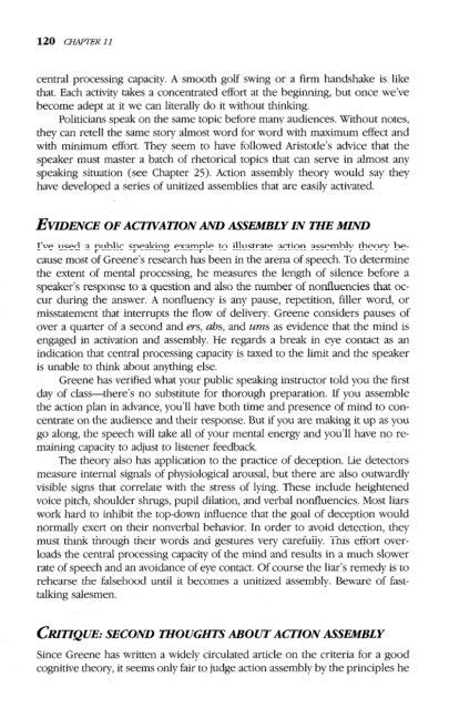 Action Assembly Theory 11