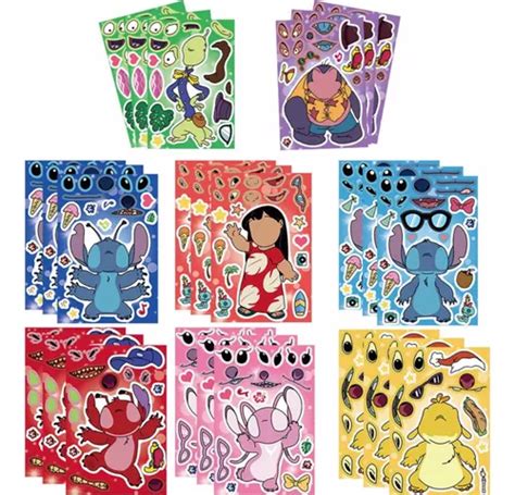 Stitch Planillas De Stickers Lilo Y Stitch Cuotas sin interés