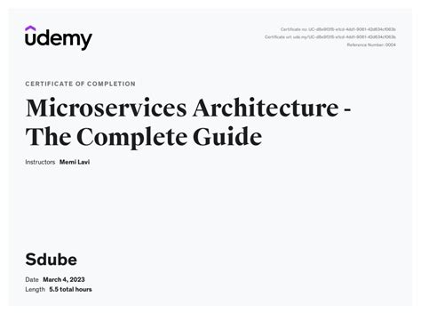 Udemy Course Completion Certificate Shashank Dube