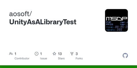 GitHub Aosoft UnityAsALibraryTest