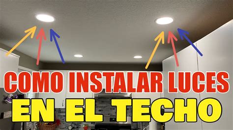 Como Instalar Luces en el techo LED Canless en la Sala Pasillo o Cocina fácil y sencillo