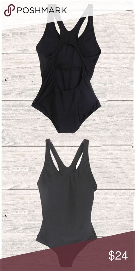 Zeraca Black Racer Bacj One Piece Swim Suit One Piece One Piece Swim