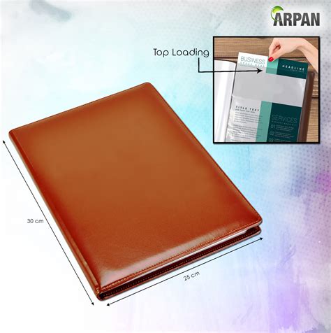 A Professional Presentation Display Folder Pockets Brown Pack Clarisworld