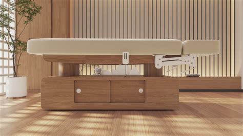 Lotos Spa Bed Electric Treatment Table White