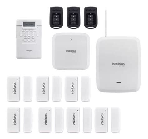 Kit Completo Alarme Amt 8000 Intelbras 8x Xas 8000 Completo