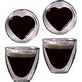 Feelino Espressotasse Glas Doppelwandig Espresso Gläser im 2er Set