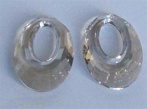 1 Swarovski 6040 Helios Crystal Pendant Silver Shade Etsy