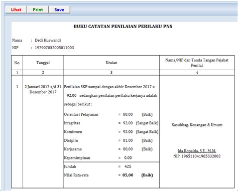 Aplikasi Penilaian Sasaran Kinerja Pegawai SKP KKI ExcelManiacs