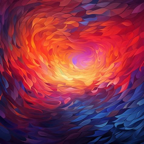 Fundo Abstrato Colorido Em Forma De Ondas No Estilo De Um Desenho