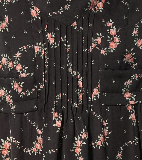 Paco Rabanne Floral Satin Midi Dress Paco Rabanne