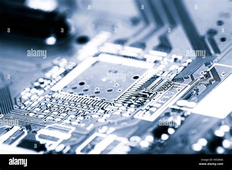 Circuit Board Detail Stock Photo Alamy