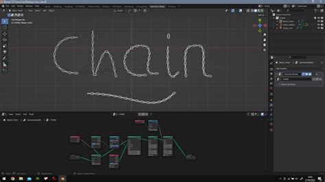 Procedural Chain With Blenders Geometry Nodes