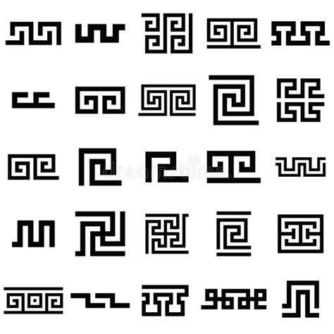 Stockvector the greek alphabet letters font. greek alphabet set vector ...