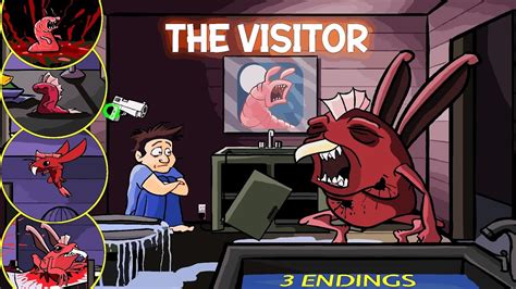 The Visitor Full Gameplay All 3 Endings Youtube