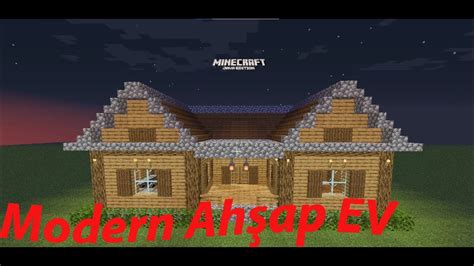 MİNECRAFT KOLAY MODERN AHŞAP EV YAPIMI I MİNECRAFT NASIL YAPILIR 1