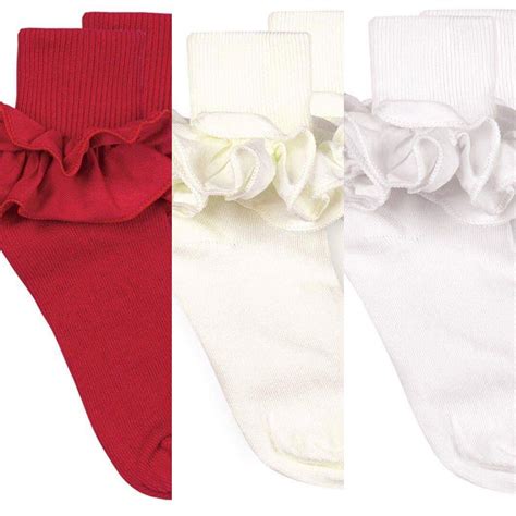 Misty Ruffle Turn Cuff Socks Moo Cow Designs