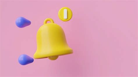 Premium Ai Image 3d Minimal Turnon Notification Concept New Update Reminder New Notification
