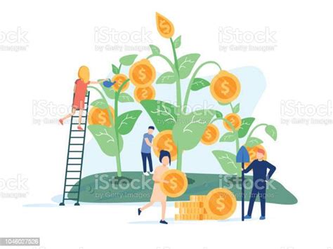 개념 회사 공동 건설 및 프레 젠 테이 션 소셜 미디어에 대 한 돈 현금 수익의 경작에서 접전 된다 지속 가능한 자원에 대한