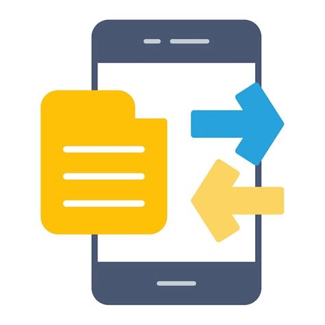Premium Vector Data Transfer Flat Illustration