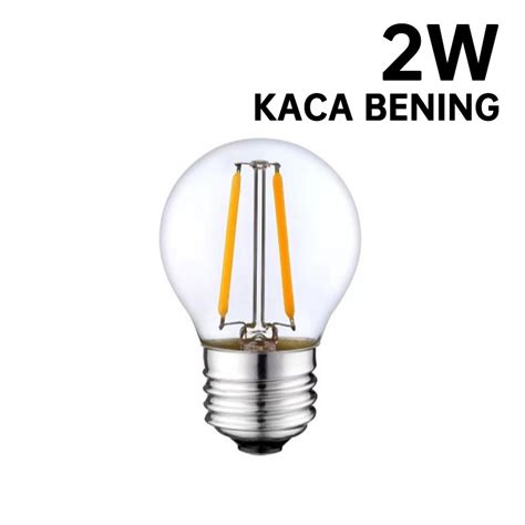 Jual LED Filamen Bohlam Pijar Edison 2W 4W E27 G45 ST64 S14 Lampu Gantung Cafe Dekorasi Shopee