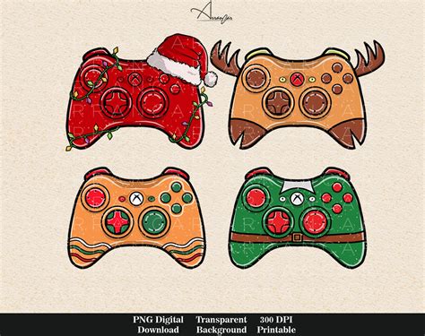 Christmas Gaming Controller Png Christmas Controller Sublimation