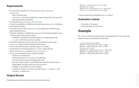 Coding Task Bom Checker We Perform Mechanical Design Chegg
